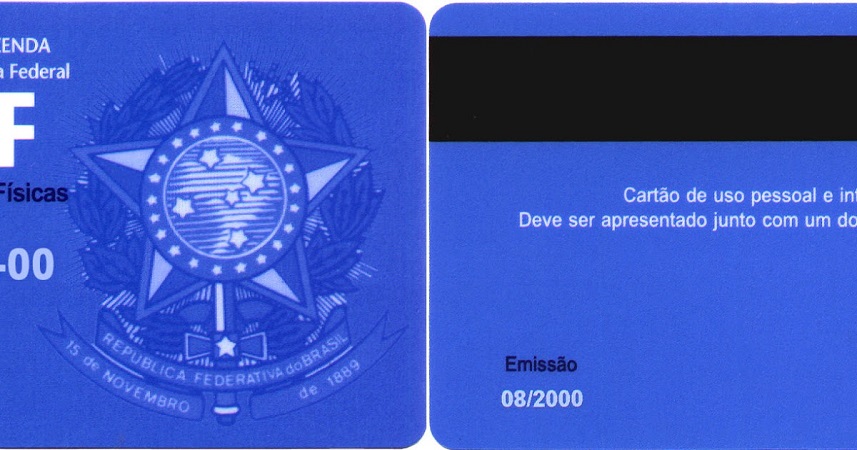 Receita Federal deixou de emitir o cartão CPF em 2011 - ContNews